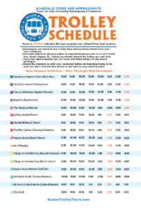 Map & Schedule | Naples Trolley Tours | Hop-On Hop-Off | Naples, FL